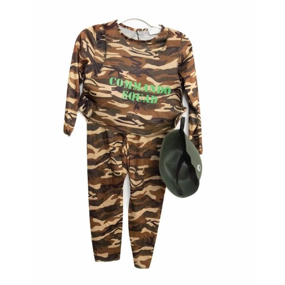 Commando Squad | Costumes | Commando Squad Boys Brown Camouflage Army ...